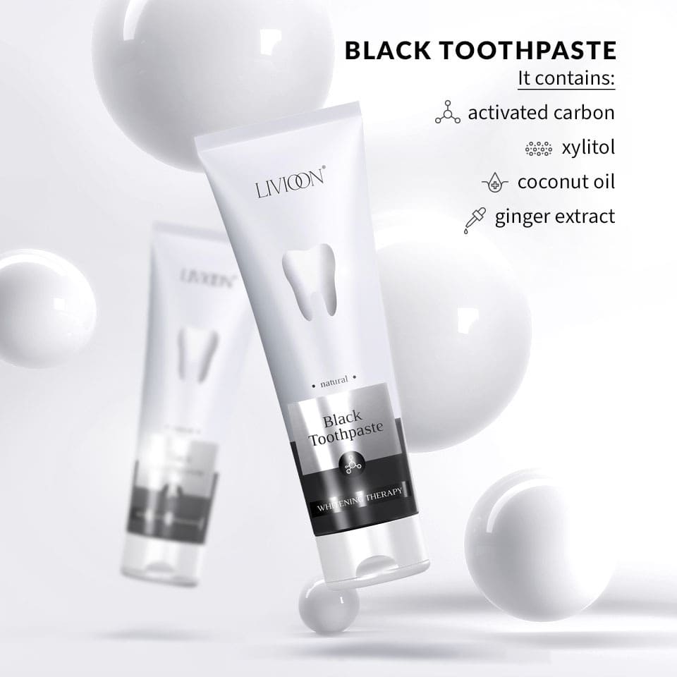 Livioon Black Toothpaste Προσφορά - LivioonTeam